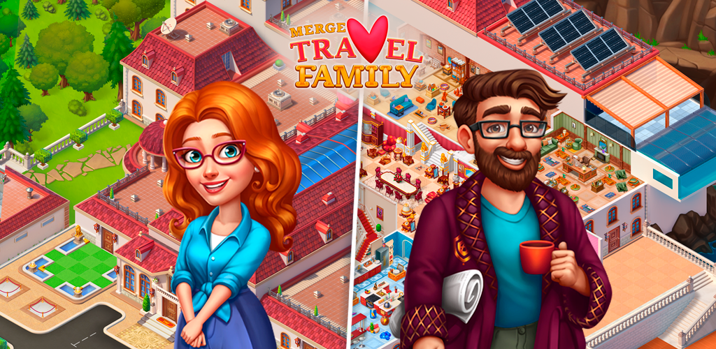 Travel Merge Family – Merge games and renovate a mansion. Adventure ...