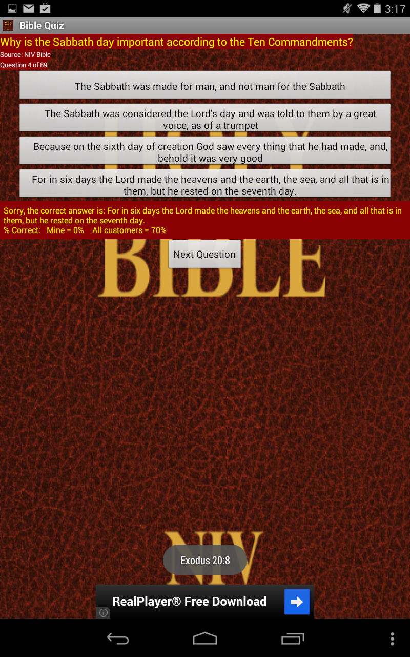 Bible Quiz - App on Amazon Appstore