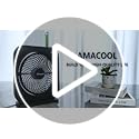 Amazon.com: AMACOOL Table Fan, 12 inch Box Fan with 3 Speeds & 8HRS ...