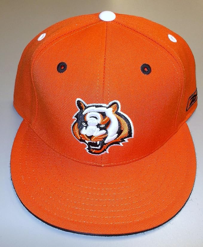 Amazon Cincinnati Bengals Team Kolors Fitted Flat Bill Reebok Hat