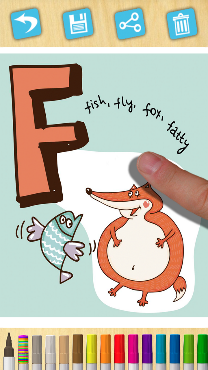 Aplicación Pinta ABC Mágico en Amazon Appstore