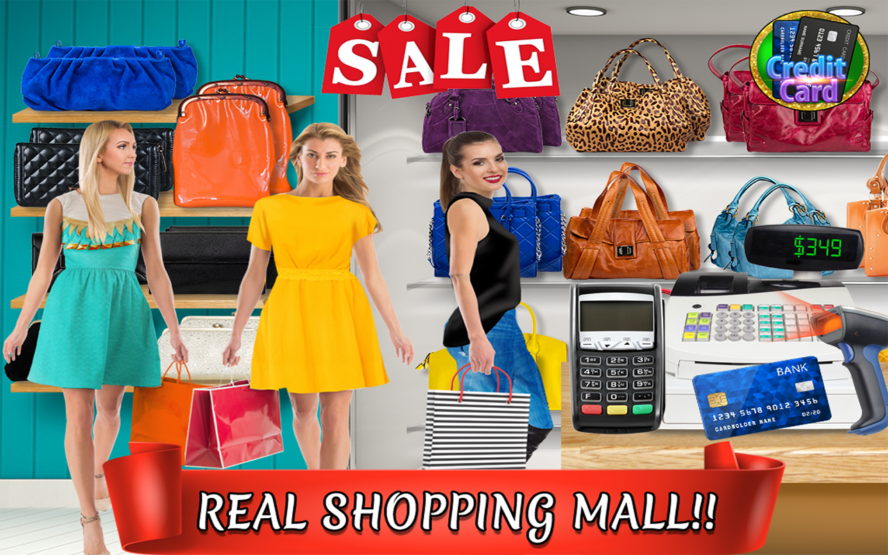 Credit Card, Cash Register & Kids Beverly Hills Shopping Mall Simulator ...