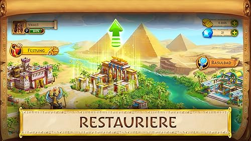 Jewels of Egypt: Kombiniere Edelsteine in 3-Gewinnt-Rätsel-Spiele von G5 Games! Baue Pyramiden ...