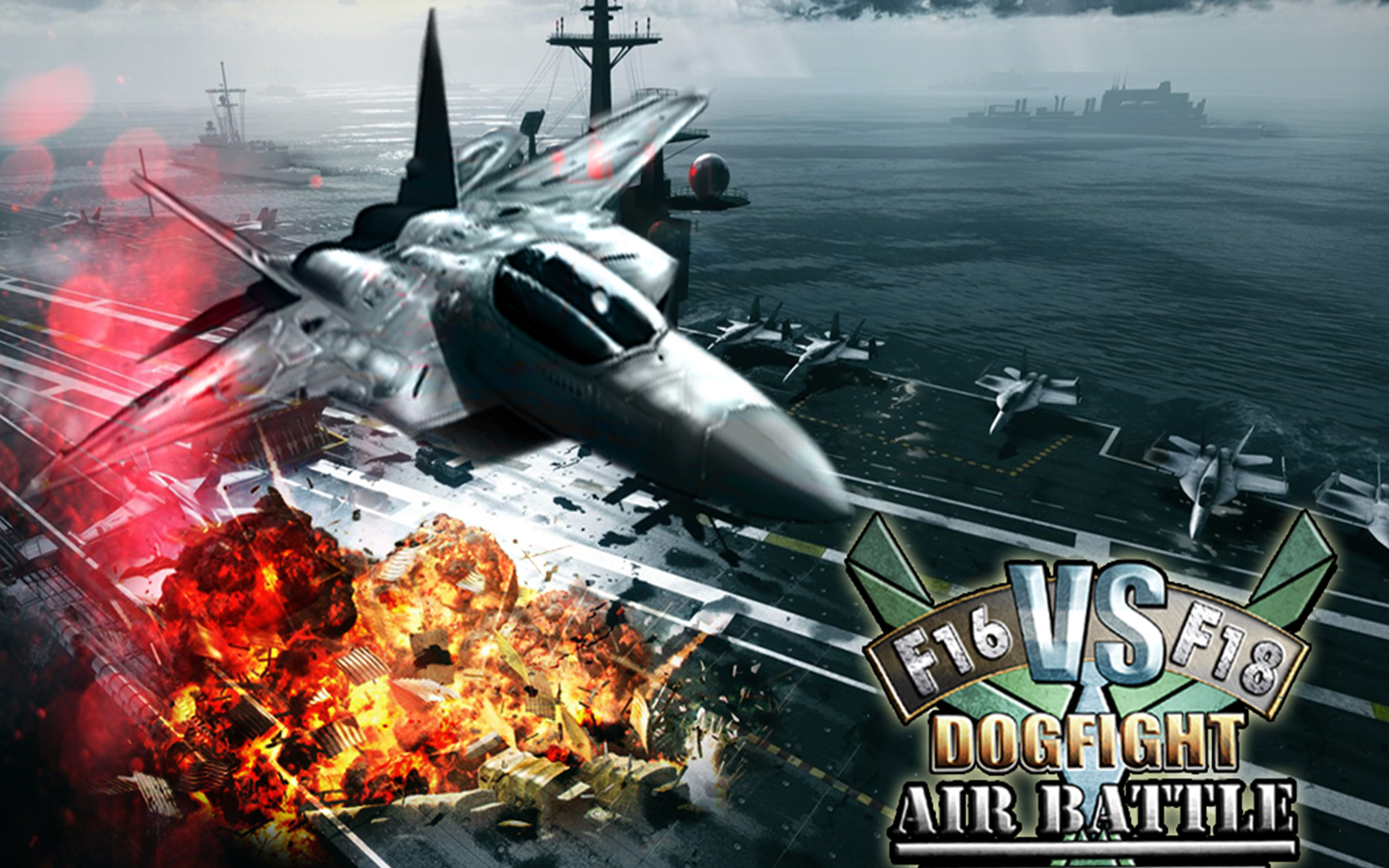 F16 vs F18 Dogfight Air Attack Combat Flighting Survival Hero Force ...