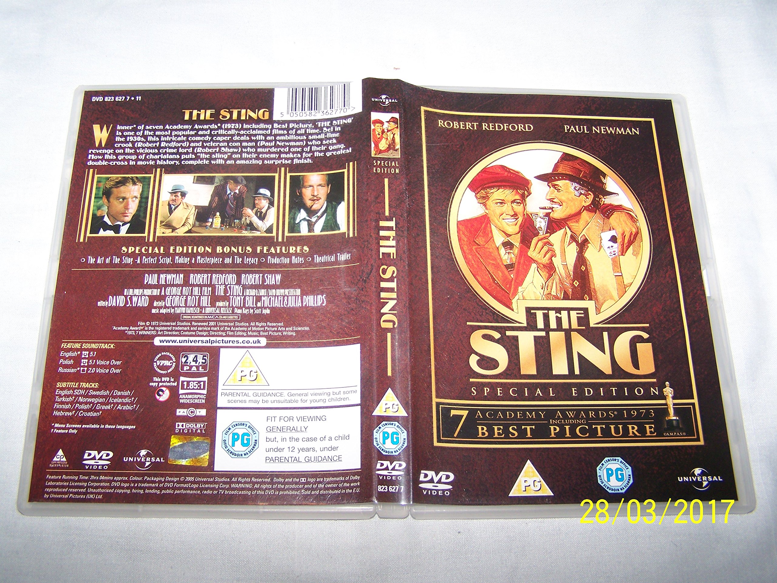 The Sting (Special Edition) [DVD]: Amazon.co.uk: Paul Newman, Robert ...