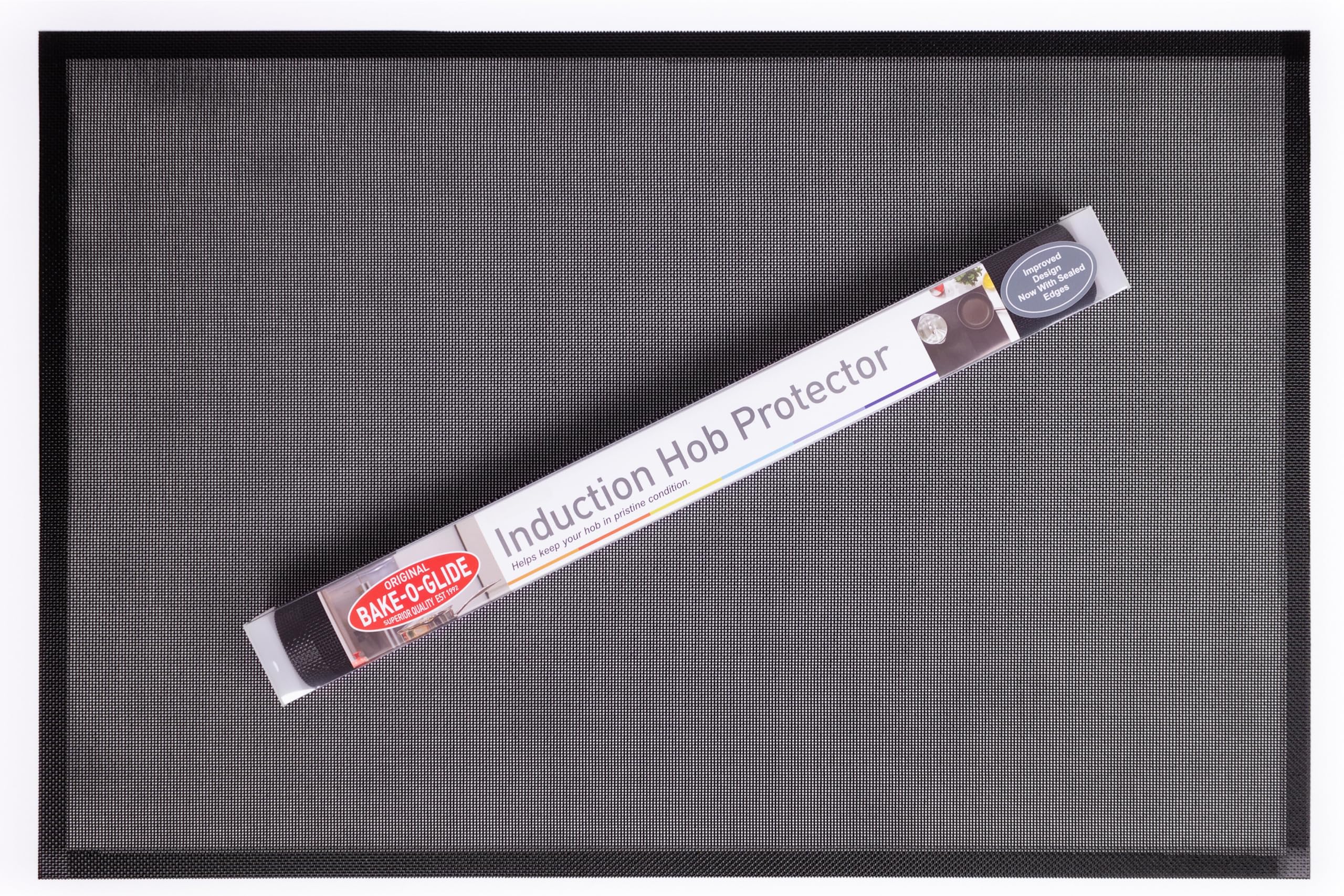 Bake-O-Glide Edged Induction Hob Protector XL (6+ Rings), Black, 1069 x ...