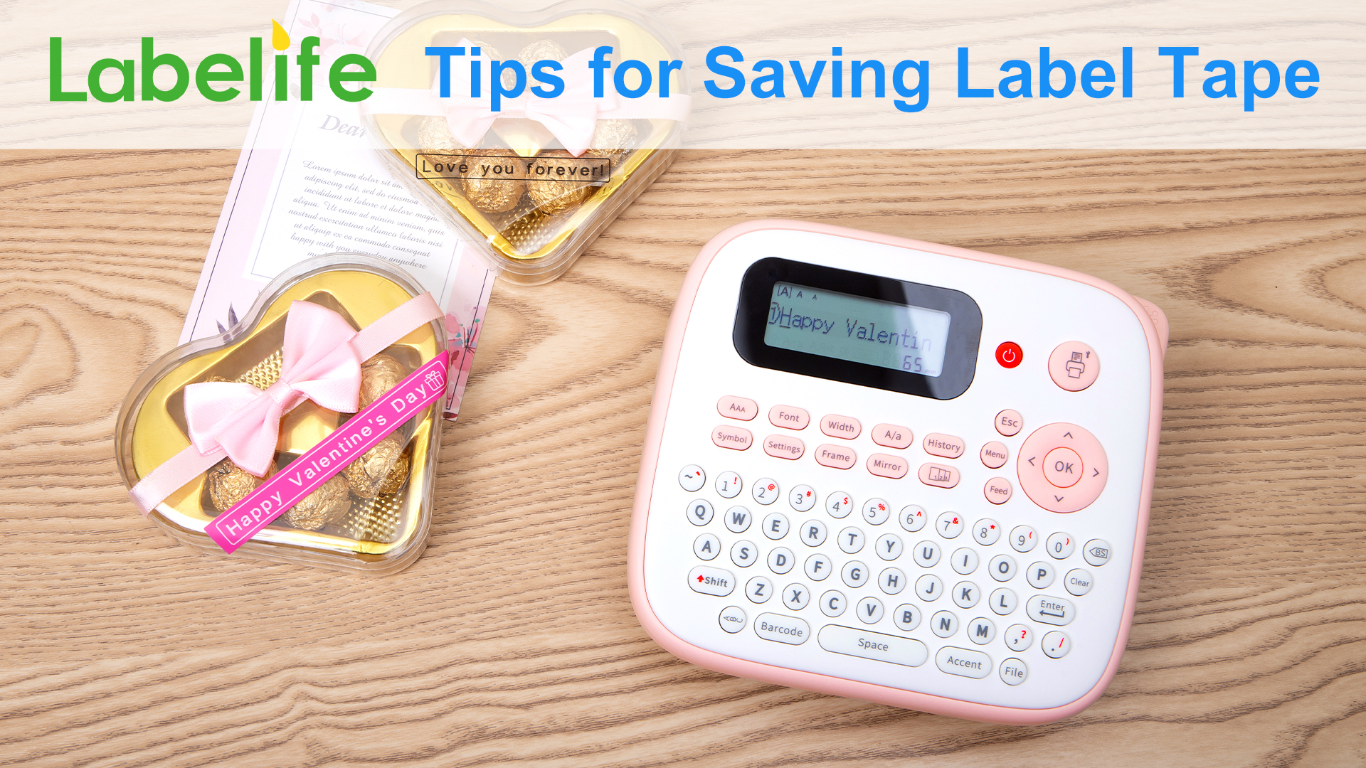 Watch How to use Labelife D210S label maker to save label tape? on ...