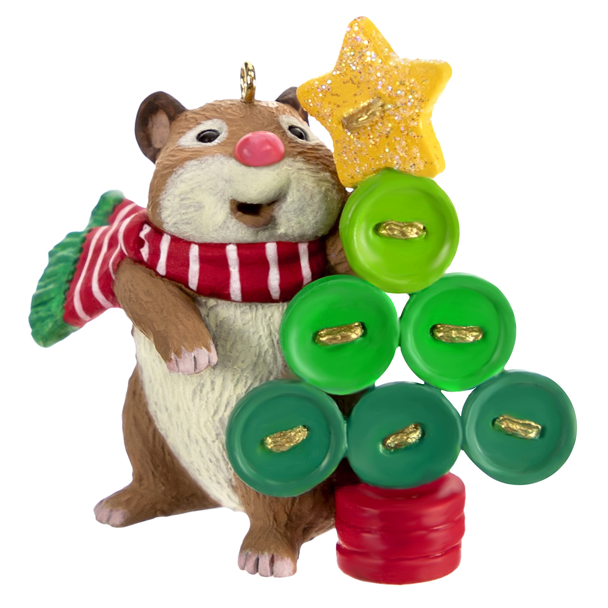 Amazon.com: Hallmark Keepsake Christmas Ornament 2023, Cute as a Button ...