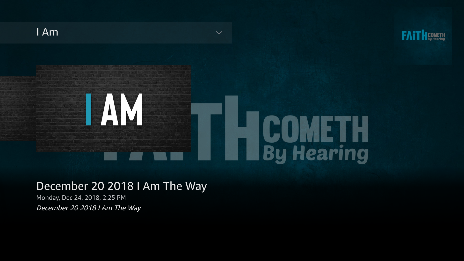 Faith Cometh By Hearing TV-Amazonアプリストアのアプリ