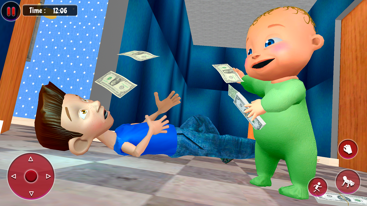 Virtual Little Baby Destruction House Games 3D: Fun and Pranks Games ...