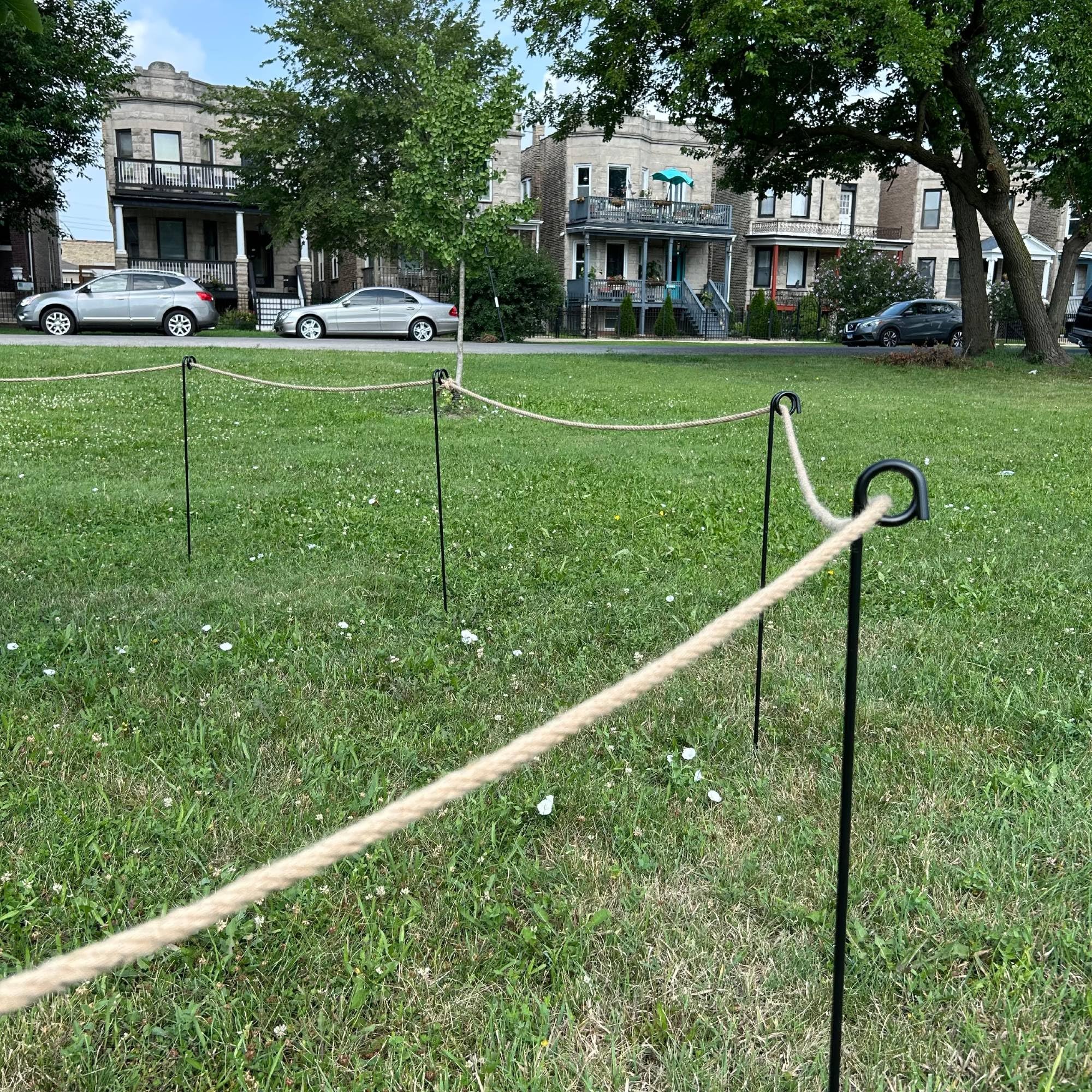 Snapklik.com : 42" Inch, Single Rope Poles/Stakes For Creating A Rope ...