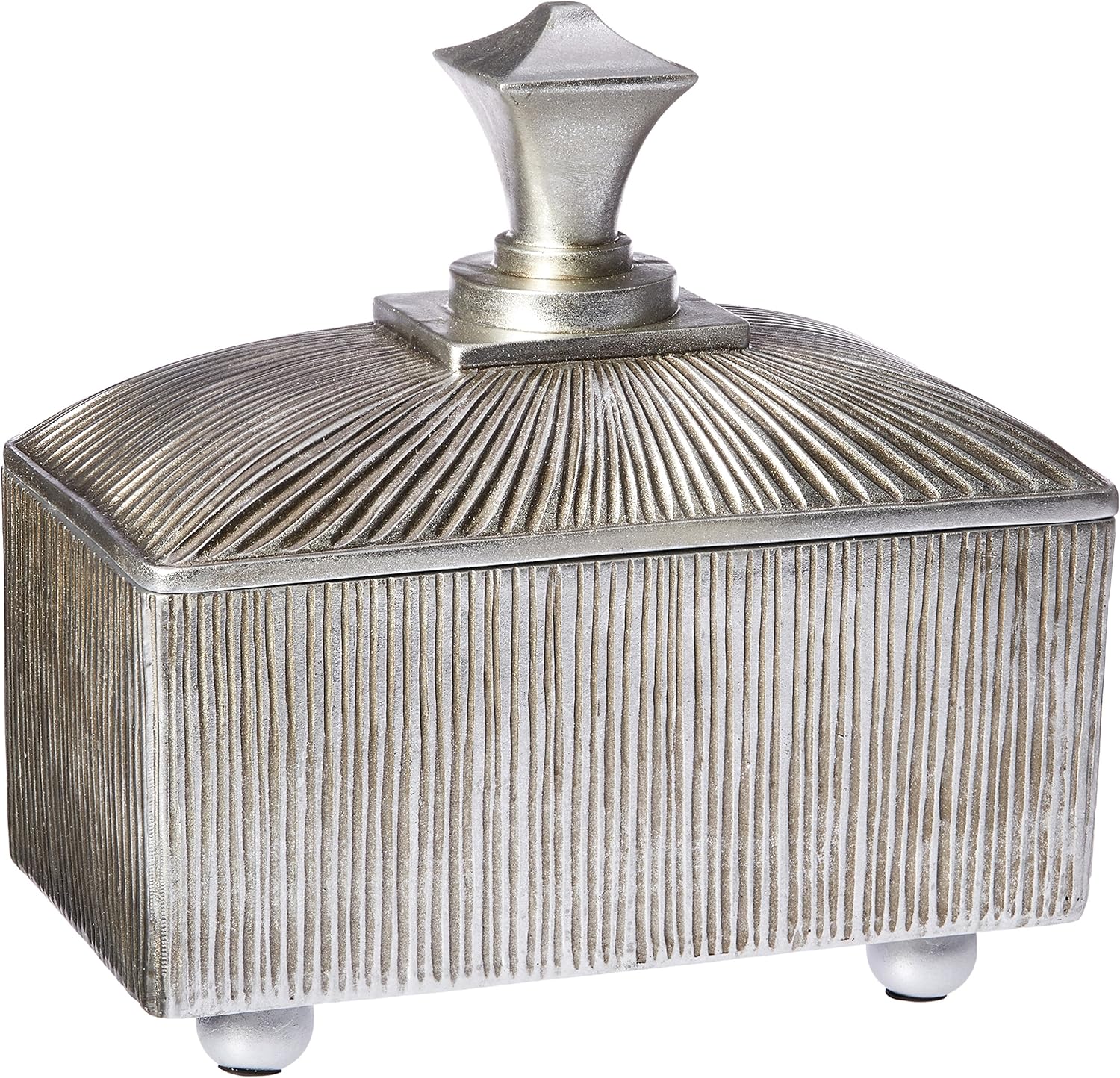 Amazon.com: ORE International K-4226-JX4 Silver Rectangular Box with ...