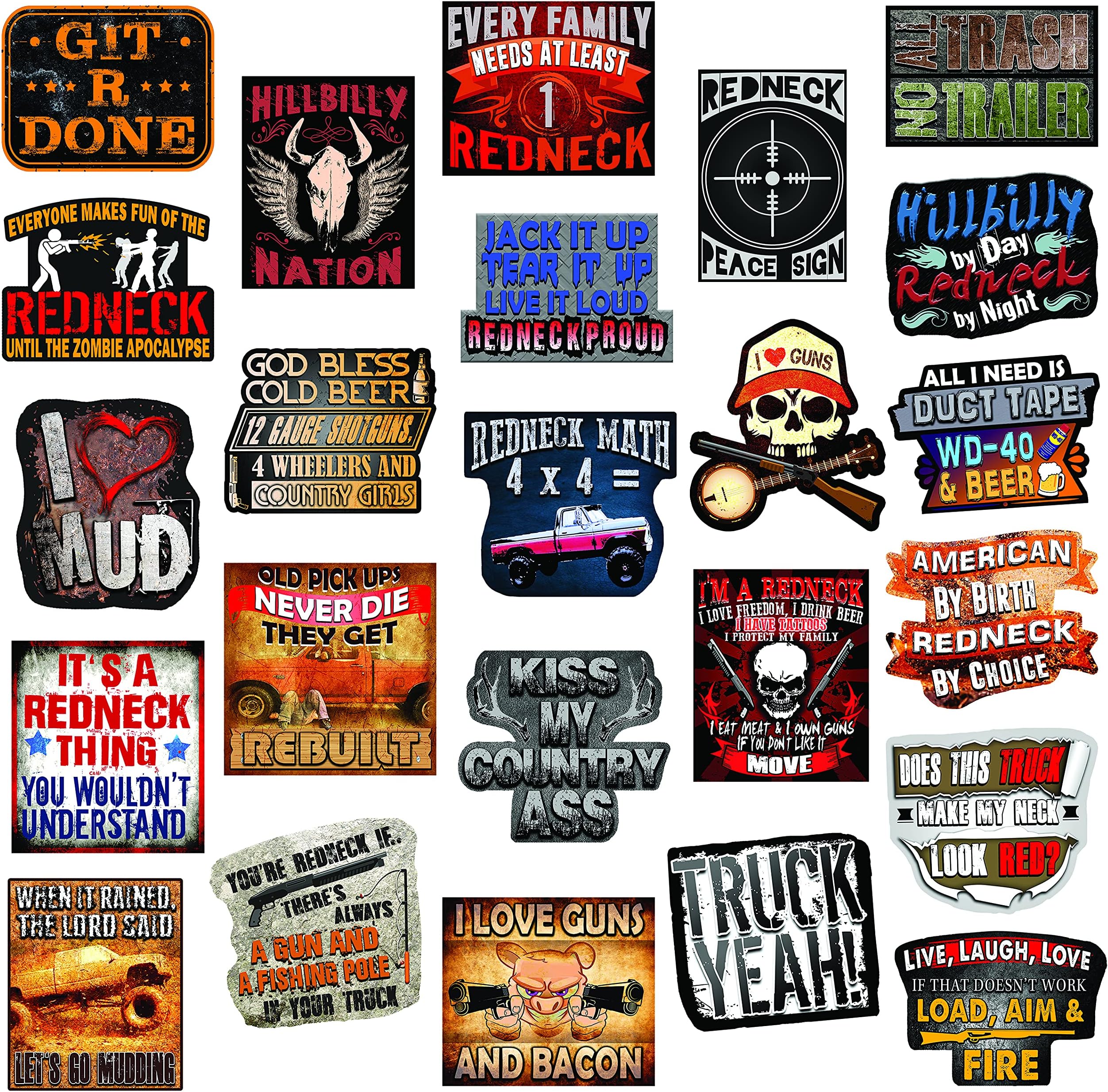 Amazon.com: Redneck Stickers – Proudly Display Your Redneck Life – Make ...