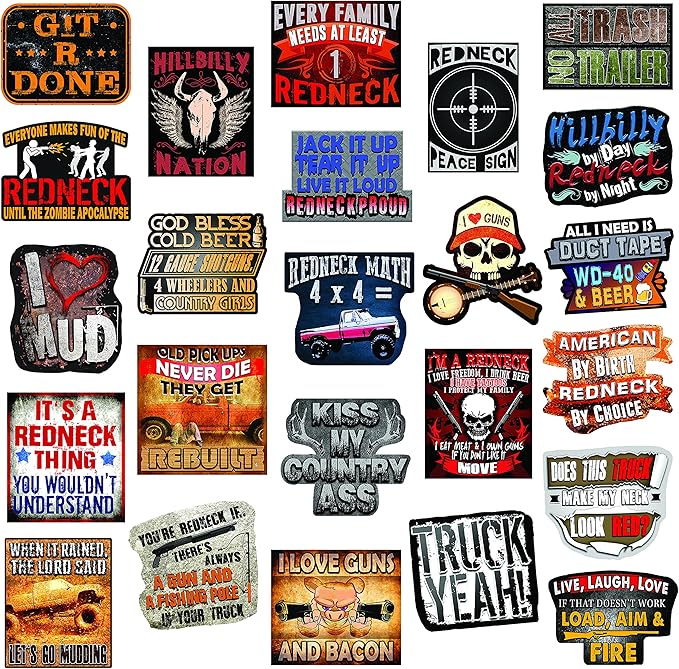 Amazon.com: Redneck Stickers Proudly Display Your Redneck Life Make ...