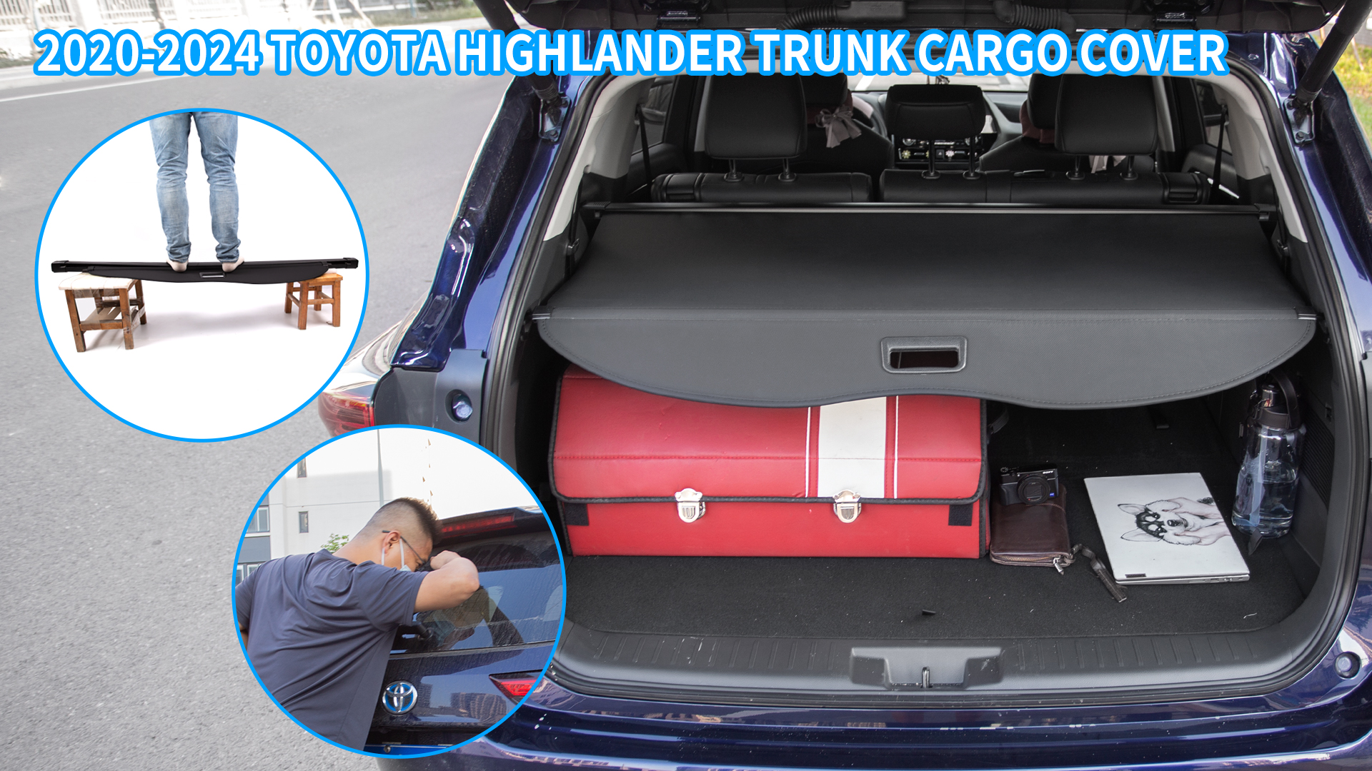 Watch Installation Of Toyota Highlander Trunk Cargo Cover on Amazon Live