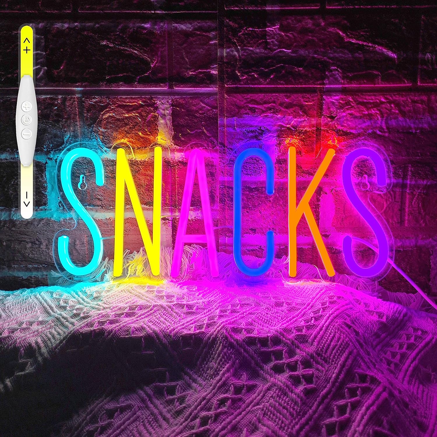 Snacks Neon Sign,Snack Bar Sign for Art Wall Decor,Cake Candy Shop ...