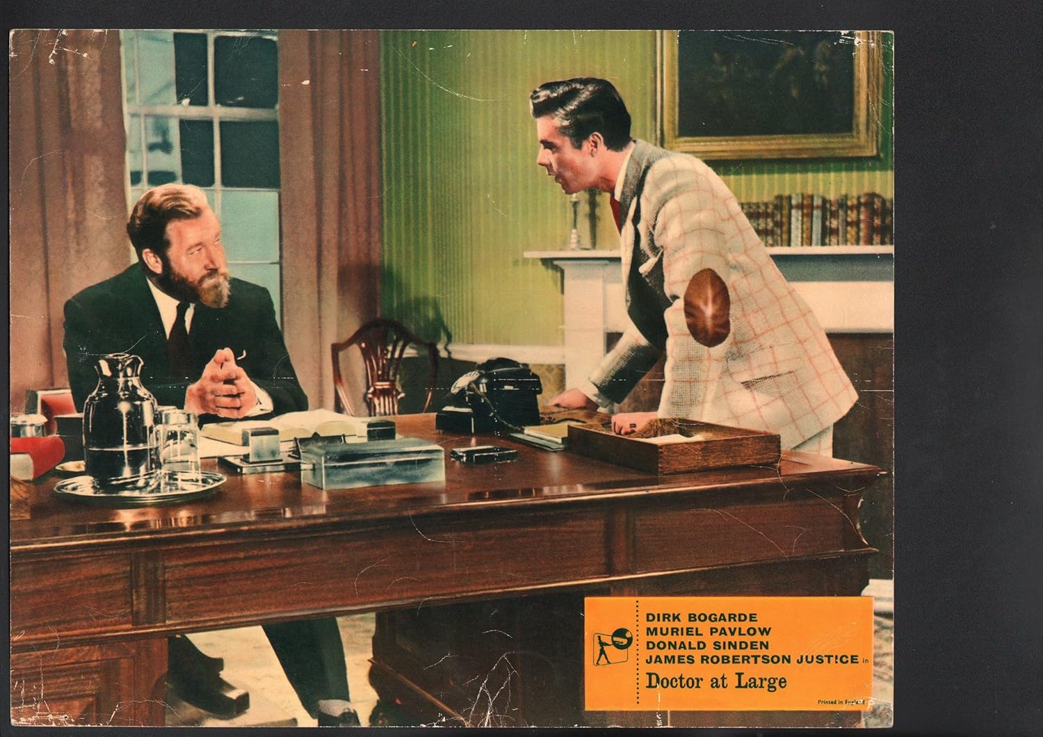 Amazon.com: MOVIE POSTER: Doctor at Large Lobby Card-Dirk Bogarde ...