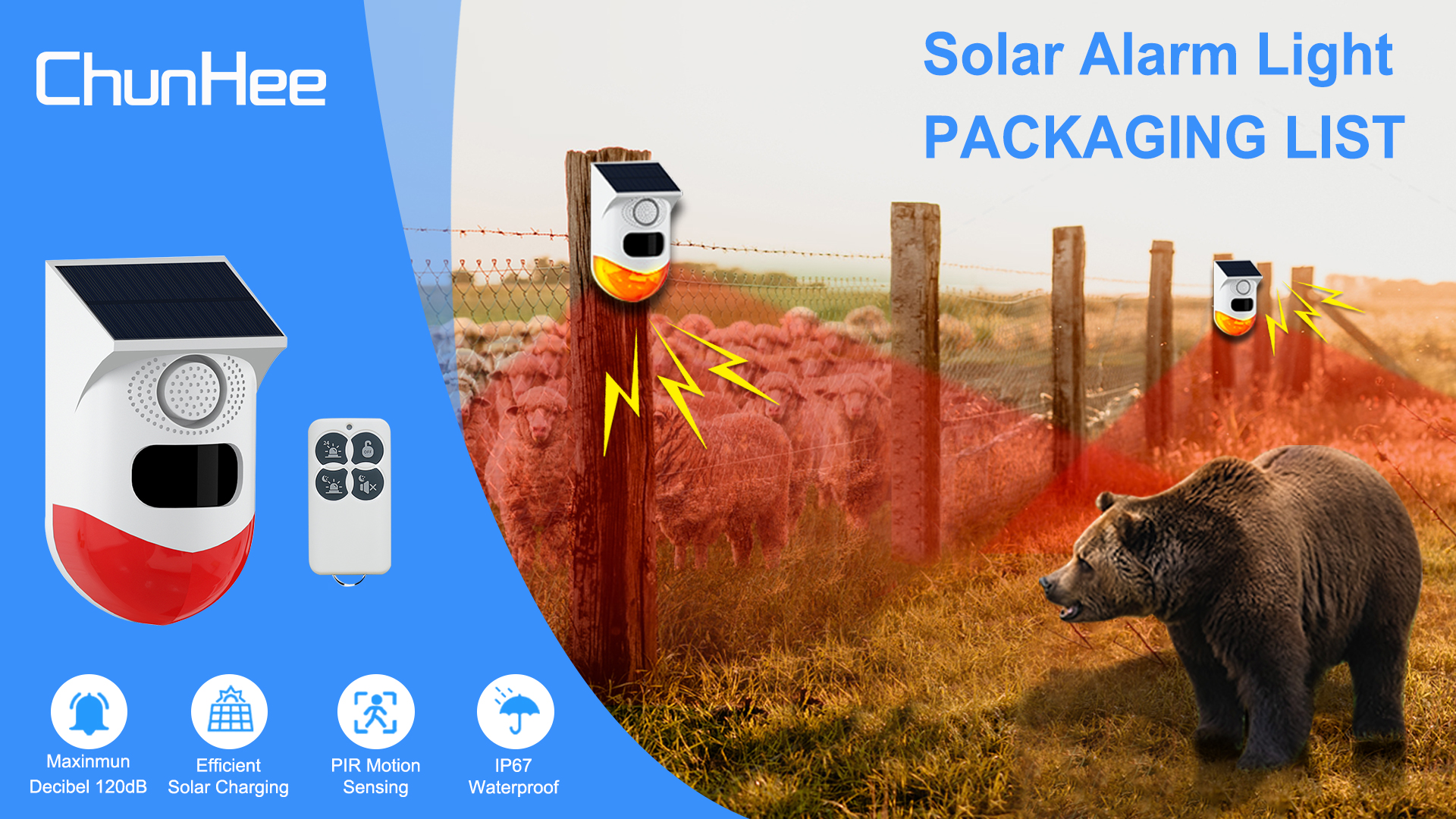 Watch Solar Alarm Light Packaging List on Amazon Live