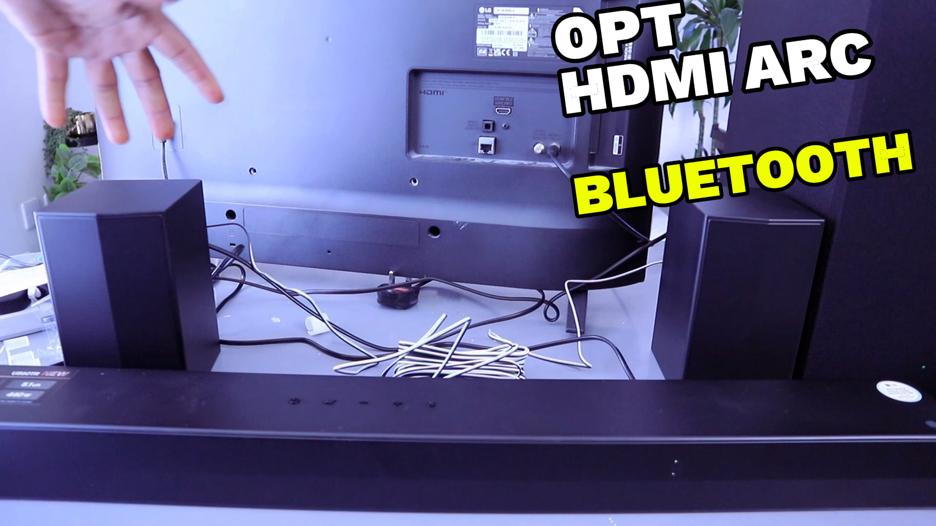 LG US60TR Wireless Soundbar Setup OPT, HDMI ARC, Bluetooth