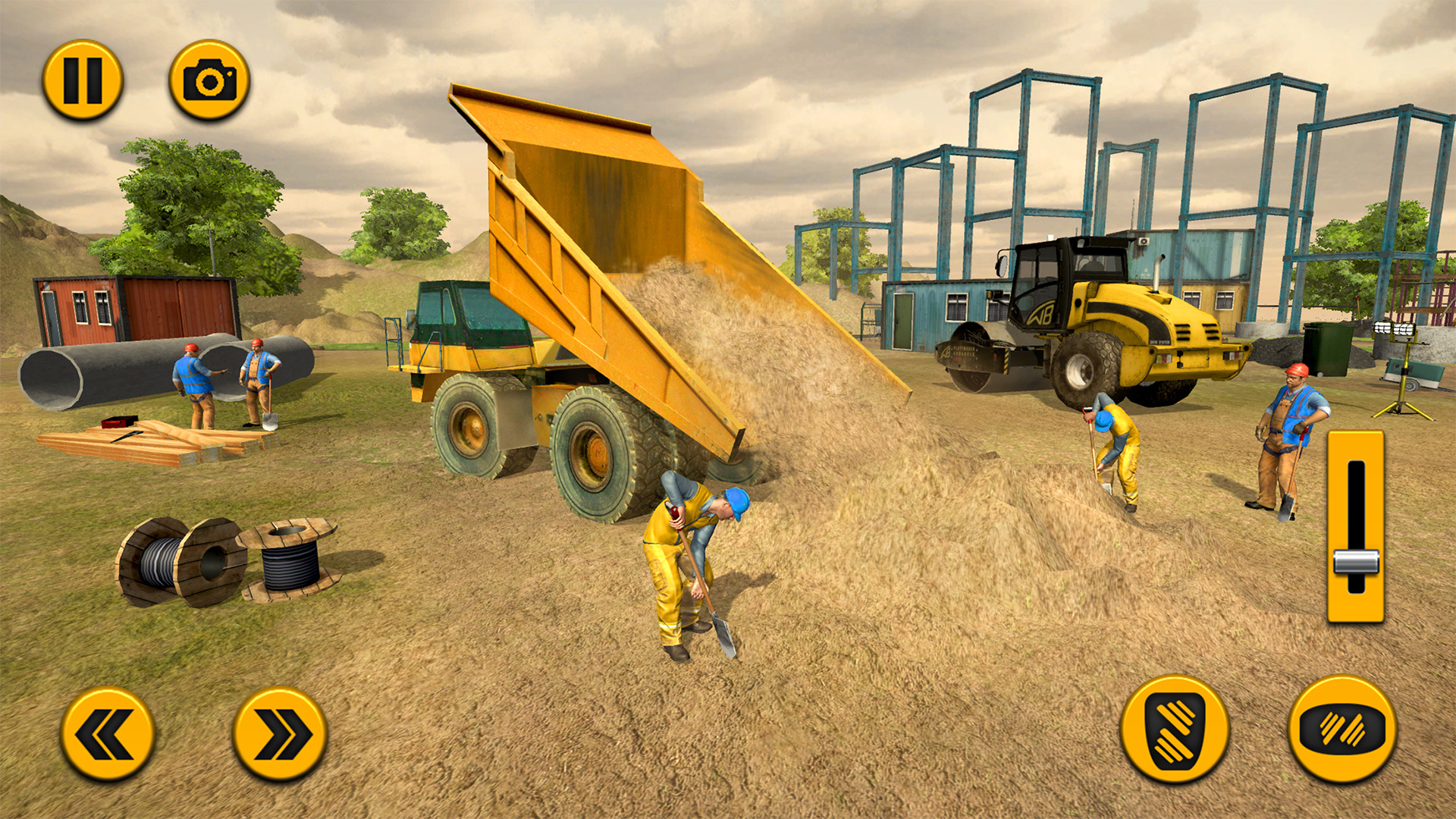 City Construction Simulator 3D - Heavy Sand Excavator Road Builder ...