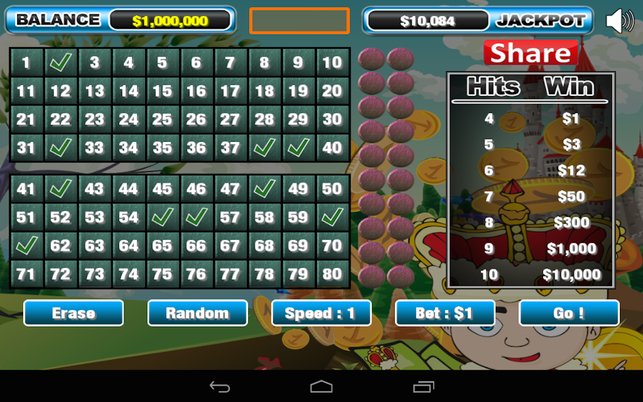 Royal Treasure Keno Master Jewel Crown Free Keno Game for Kindle Fire ...