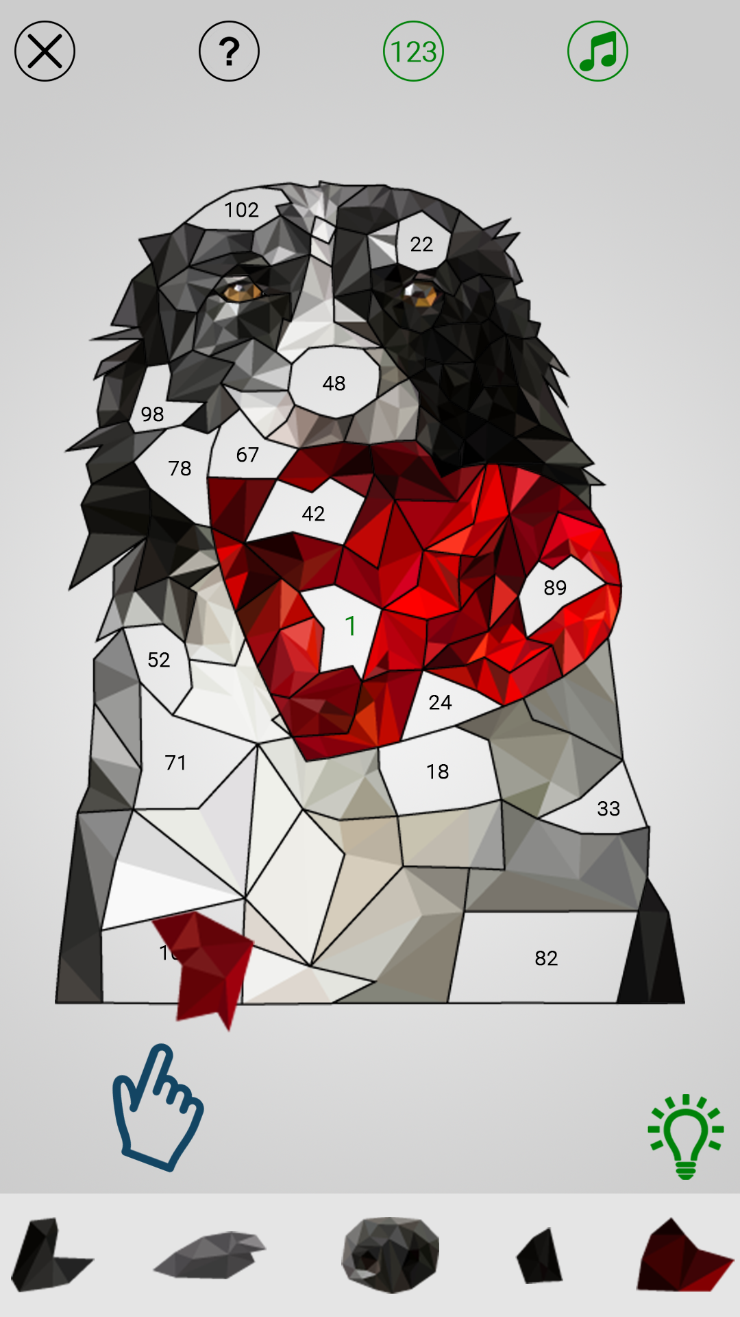 Low Poly Art Color By Number Puzzle - App on Amazon Appstore