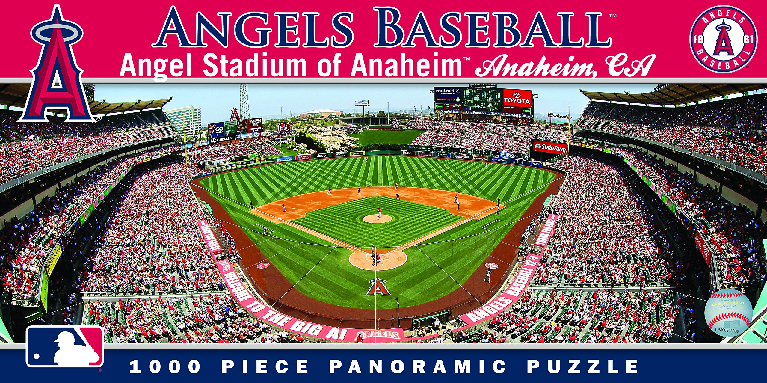 Amazon.com: MasterPieces MLB Angels Baseball Stadium Panoramic Jigsaw ...