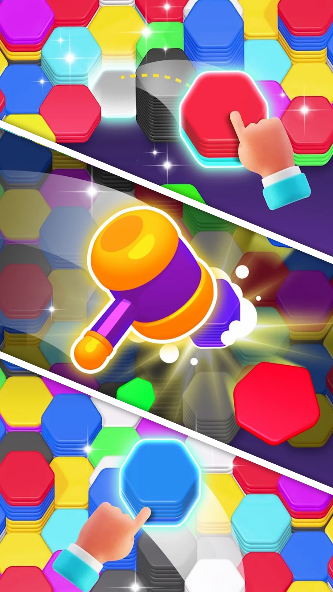 Hexagon Puzzle - Color Stack - App on Amazon Appstore