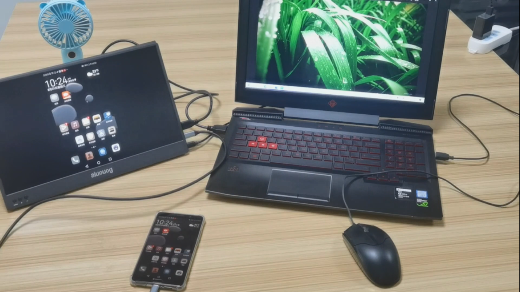 Watch Aiuouog portable monitor laptop screen extender with HDMI on ...