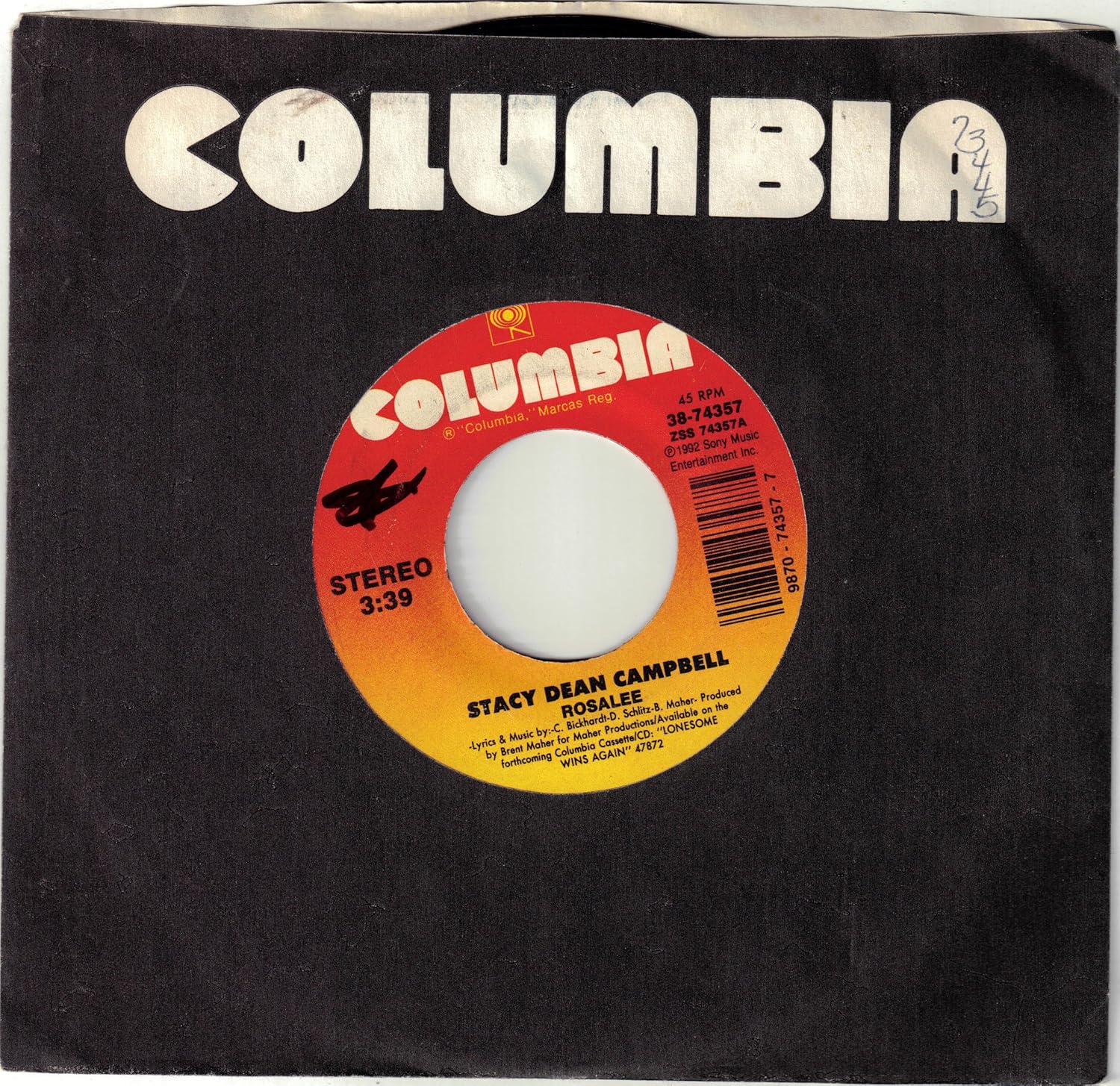 CAMPBELL, Stacy Dean / Rosalee / 45rpm record - Amazon.com Music