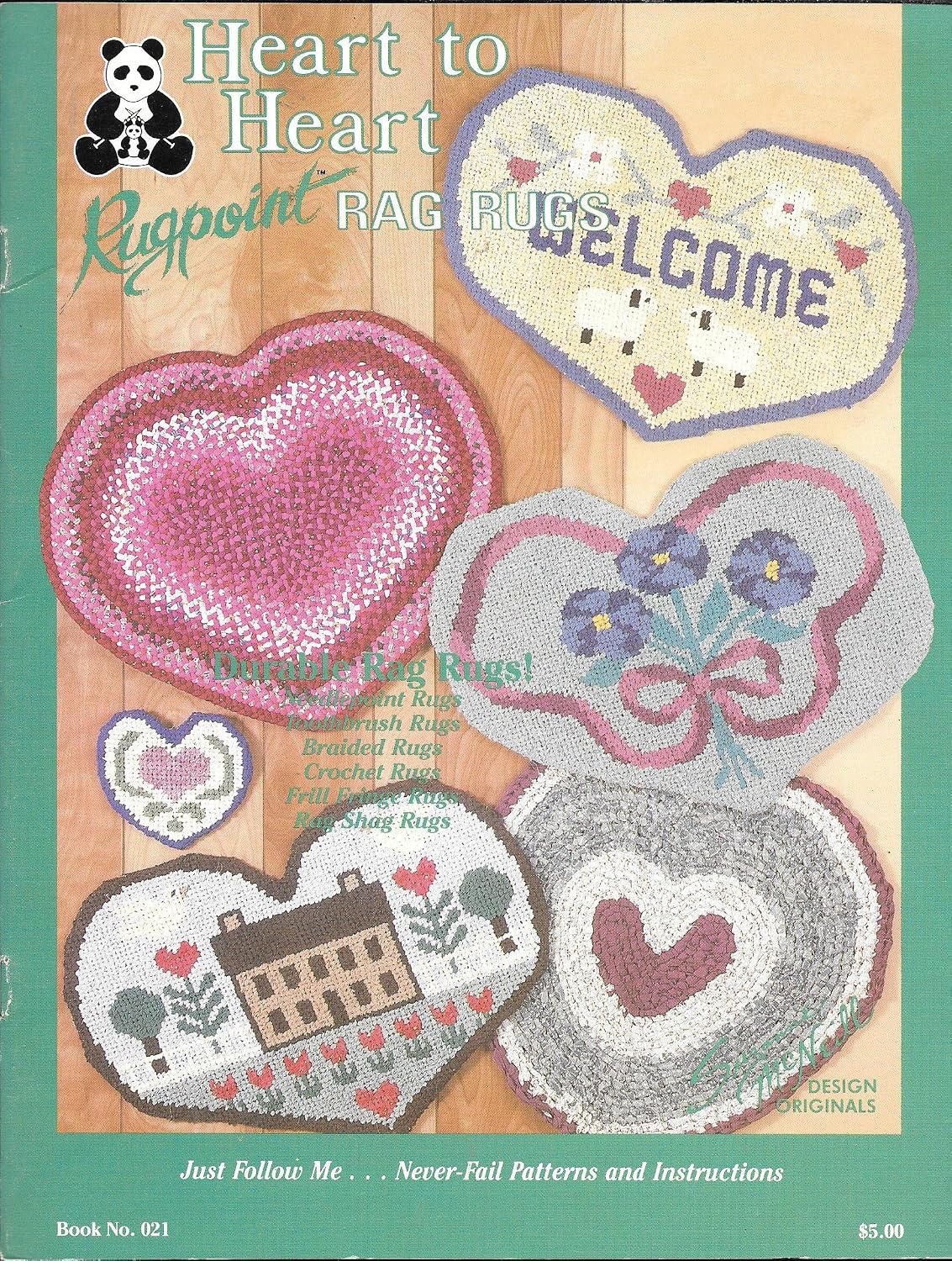 Heart to Heart Ragpoint Rag Rugs #021: Suzanne McNeill: Amazon.com: Books