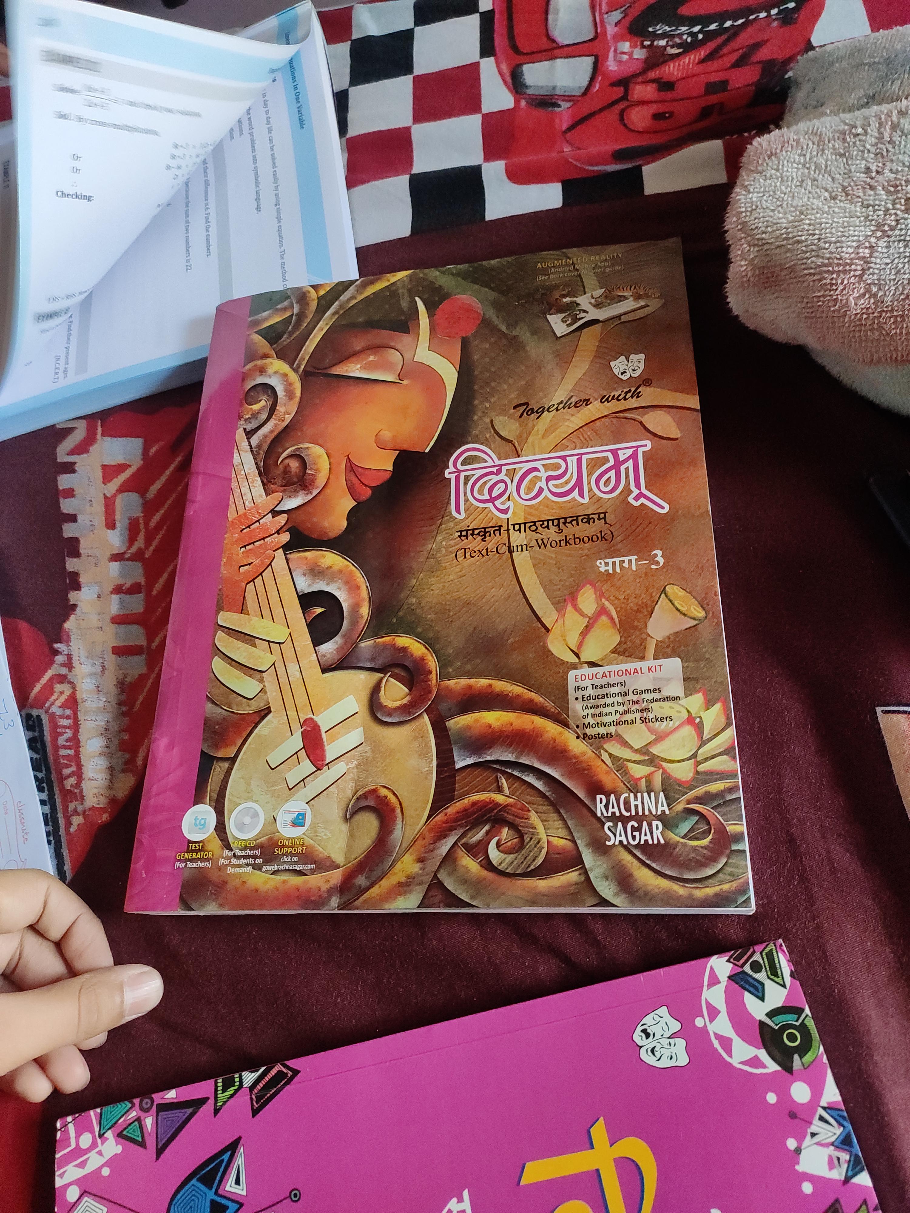Together With Divyam Sanskrit Text Cum Work Book for Class 8 : Sagar ...