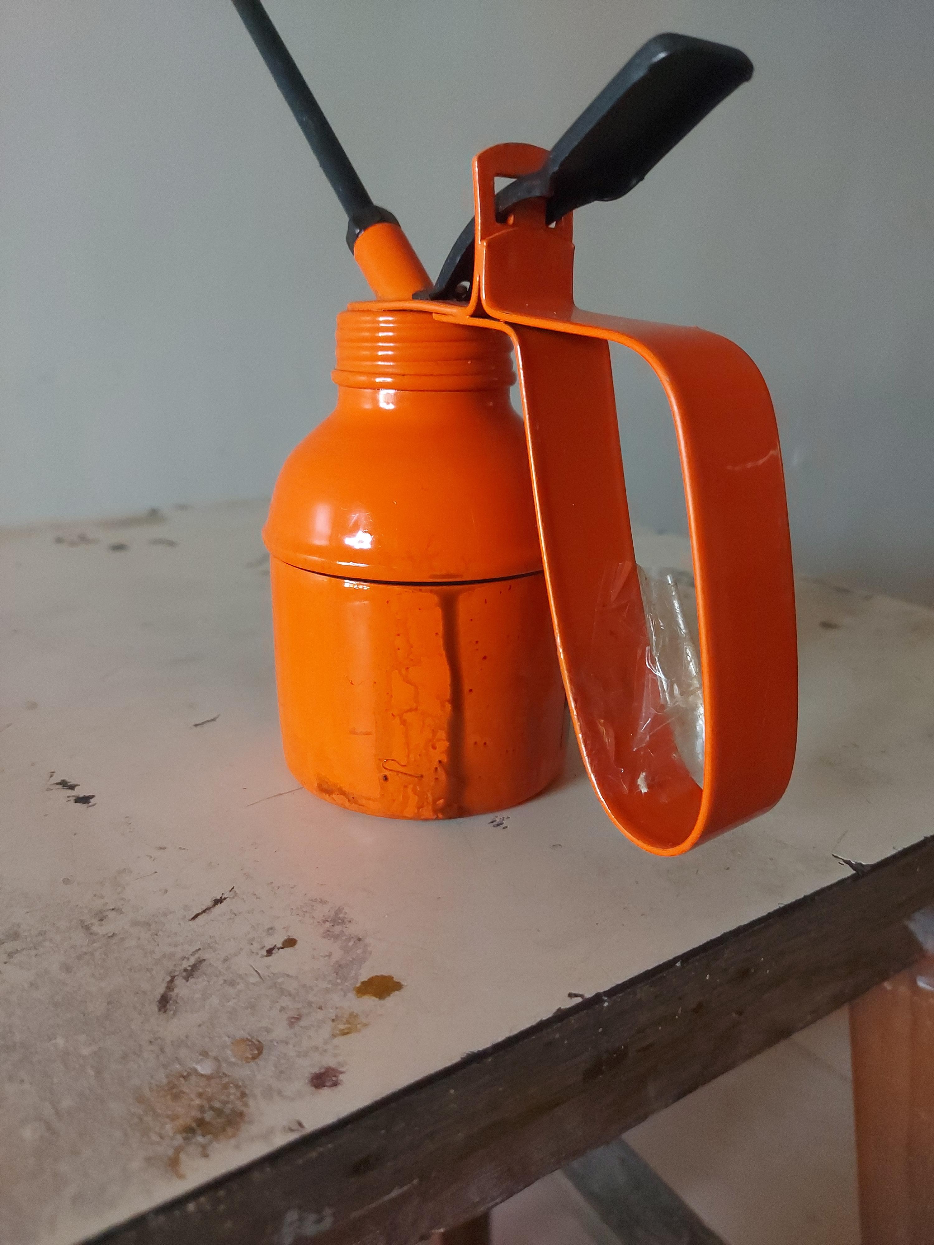 Groz 200ml Oil Can with Spout | Easy Thumb Press Mechanism | Spill Free ...