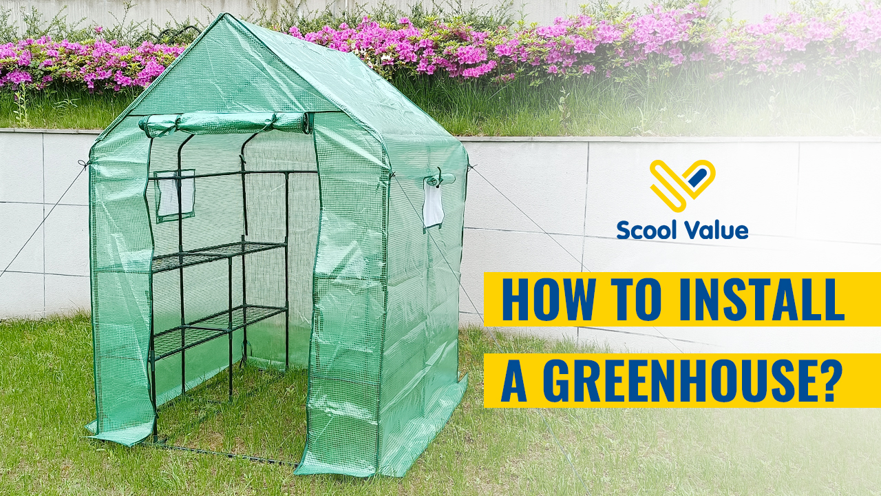 Watch Installation of the SV SCOOL VALUE Greenhouse ﹙56"x56"x76"﹚ on ...