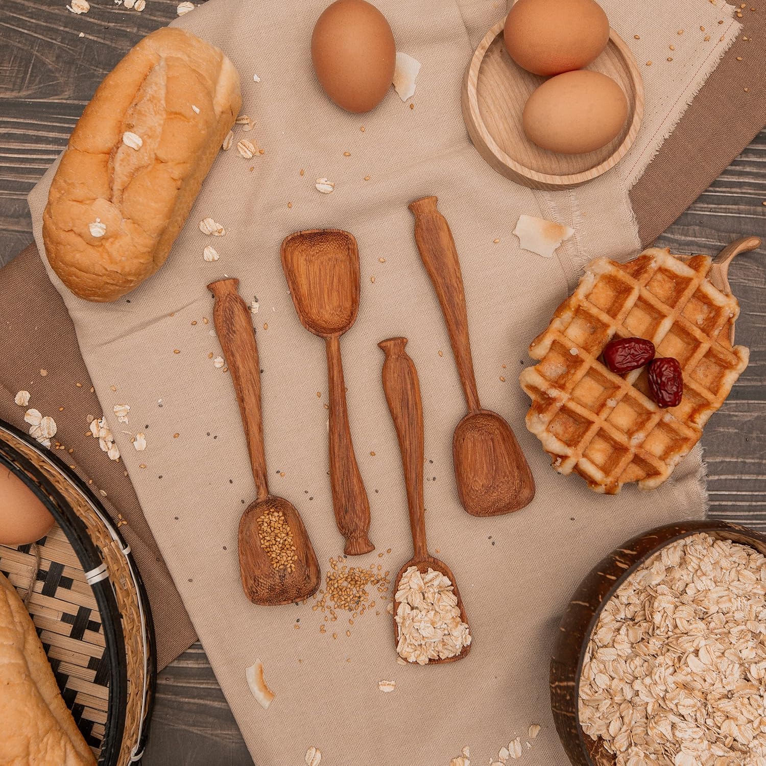 Amazon.com: Design Wooden Square Spoon - Alice: Home & Kitchen