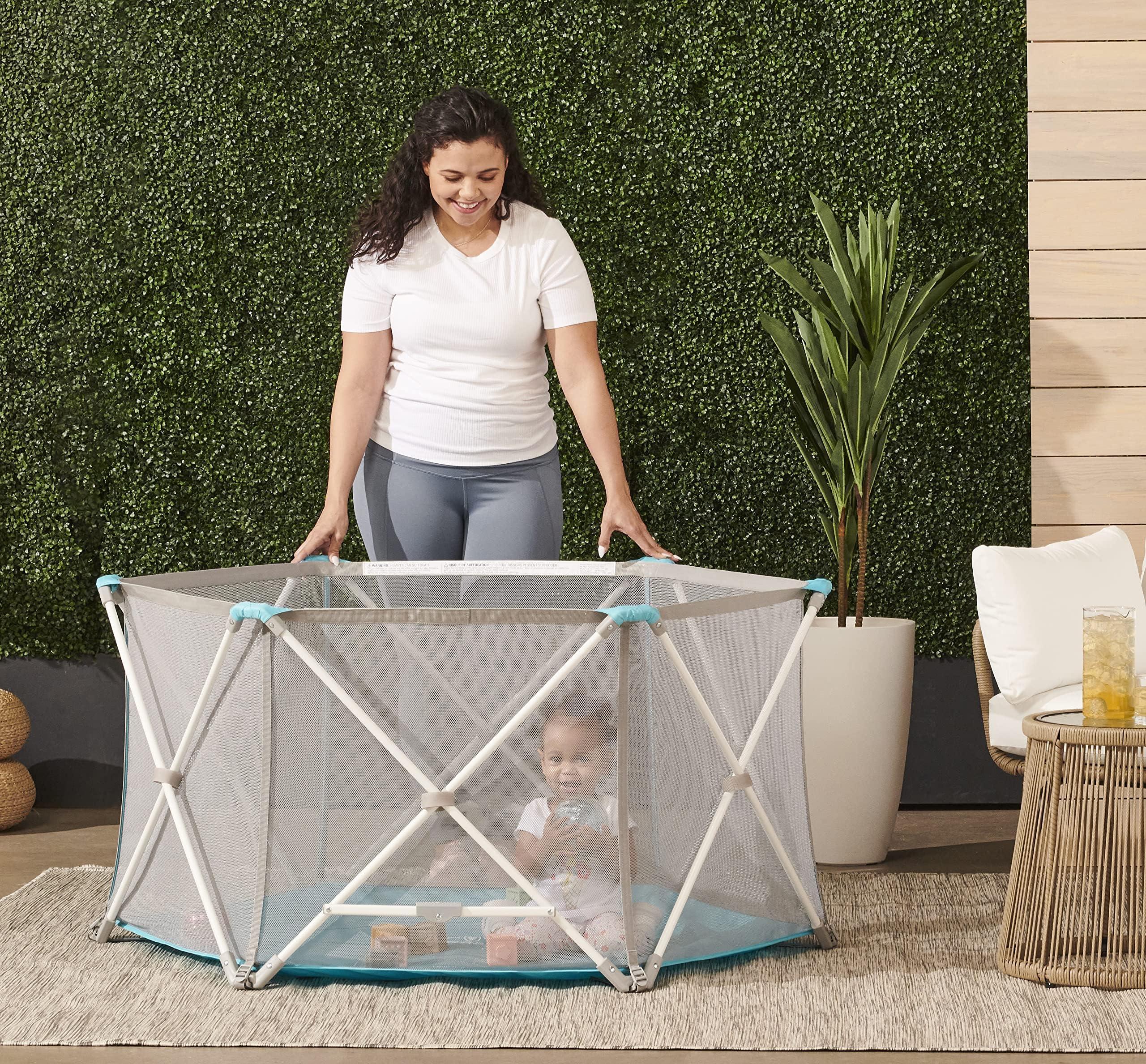 Amazon.com : Regalo My Play Deluxe Extra Large Portable Play Yard ...