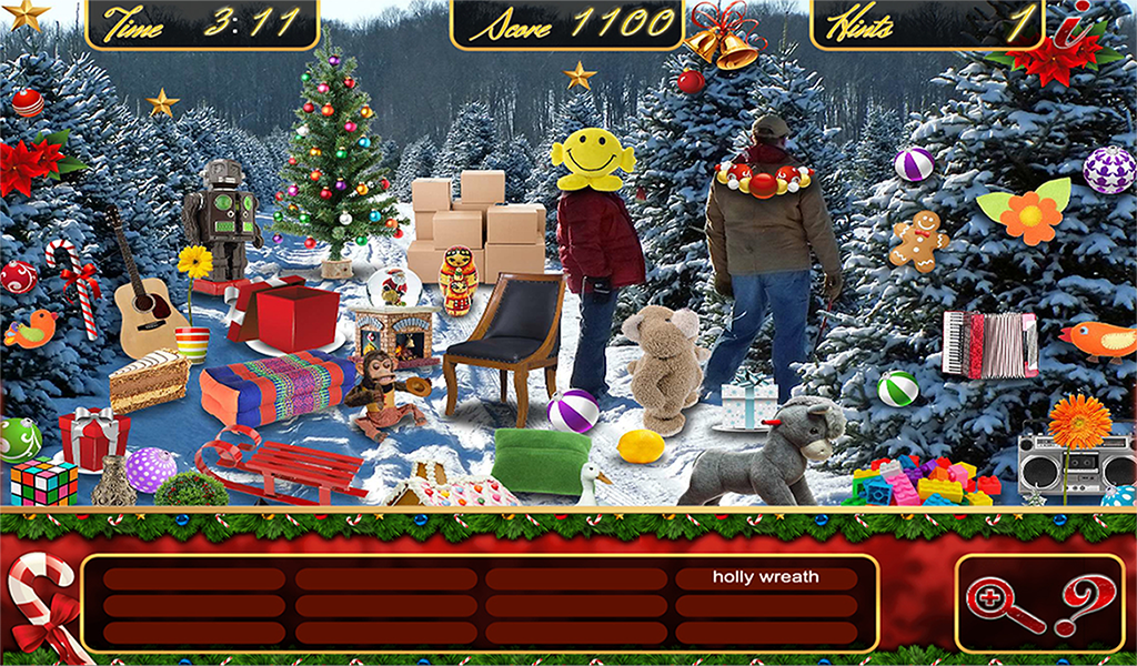 Hidden Objects – Christmas Holiday Celebration & Object Time Puzzle ...