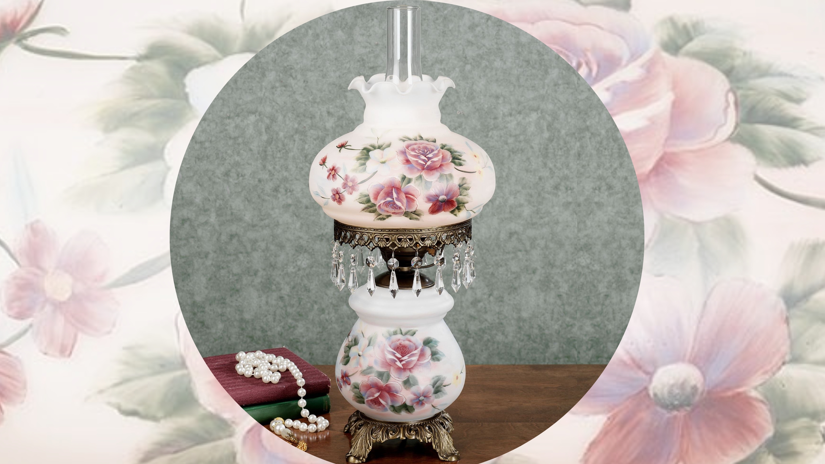 Pink Roses Hurricane Lamps The Curated Nomad Wexler Stained Glass