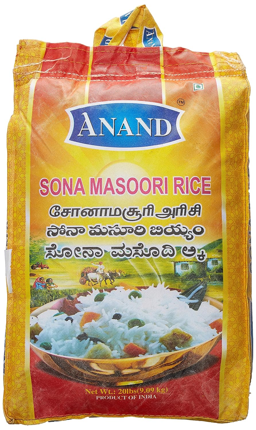 Amazon.com : Anand Sona Masoori Rice - 20 Lbs : Grocery & Gourmet Food