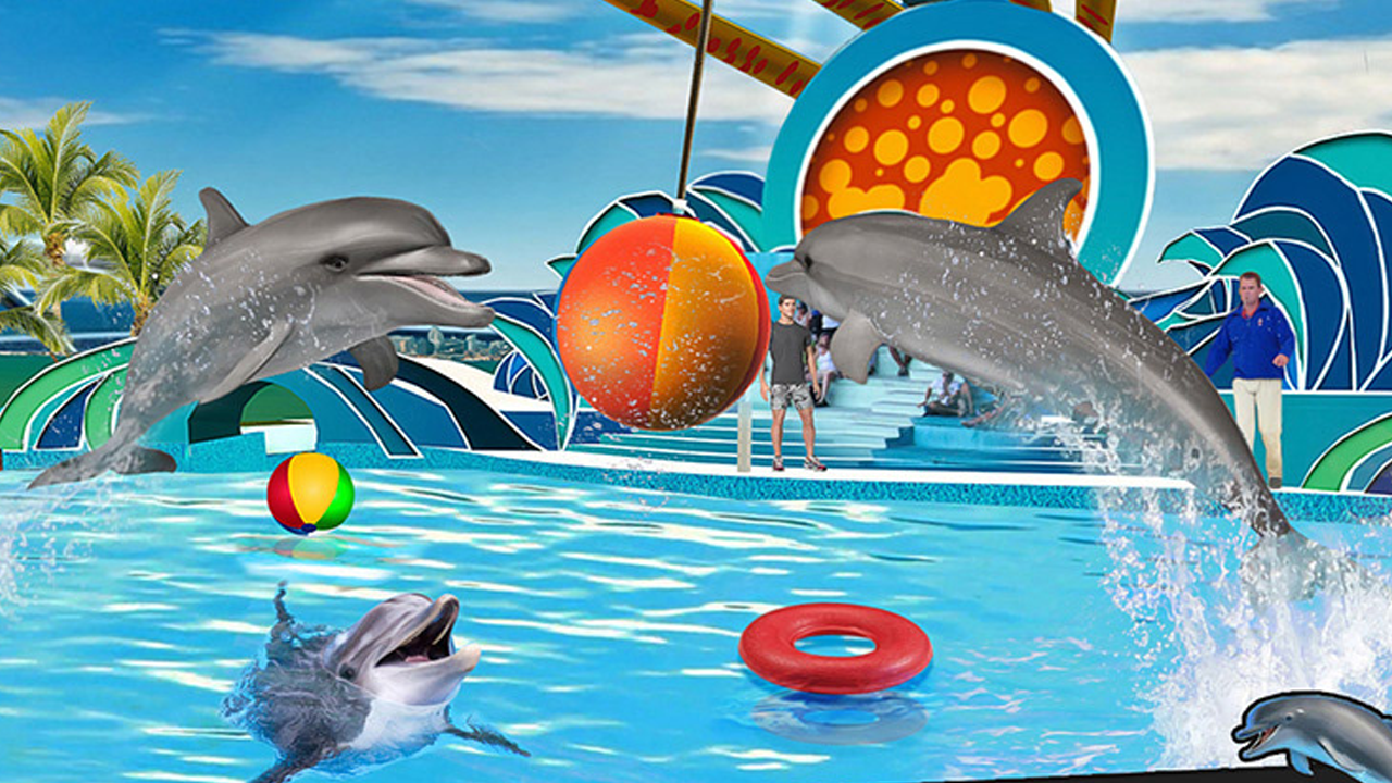 Dolphin Show Fun Simulator Adventure Game - Enjoy Dolphin Water Show ...
