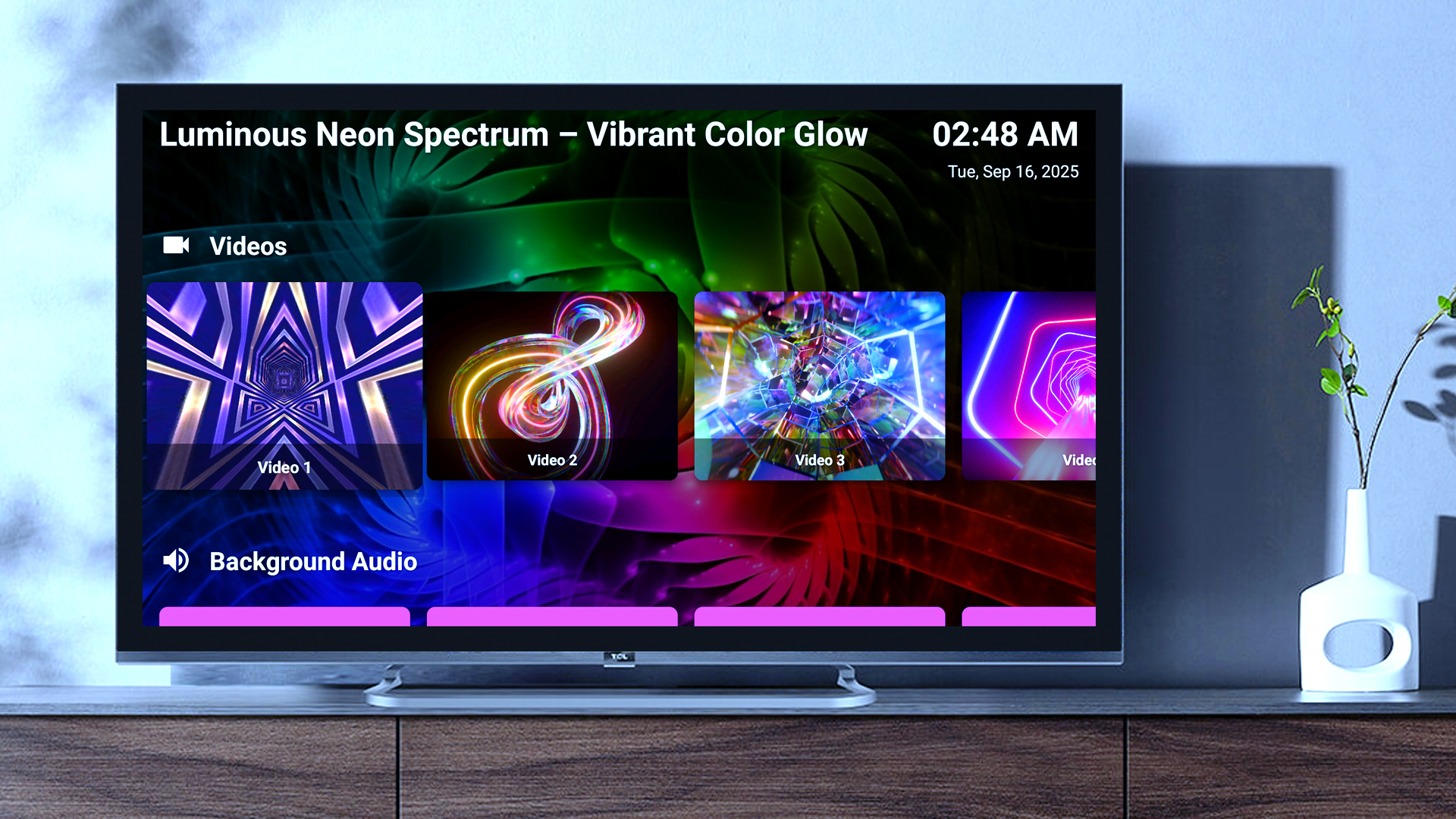 Luminous Neon Spectrum – Vibrant Color Glow & Hypnotic Light Flow With ...