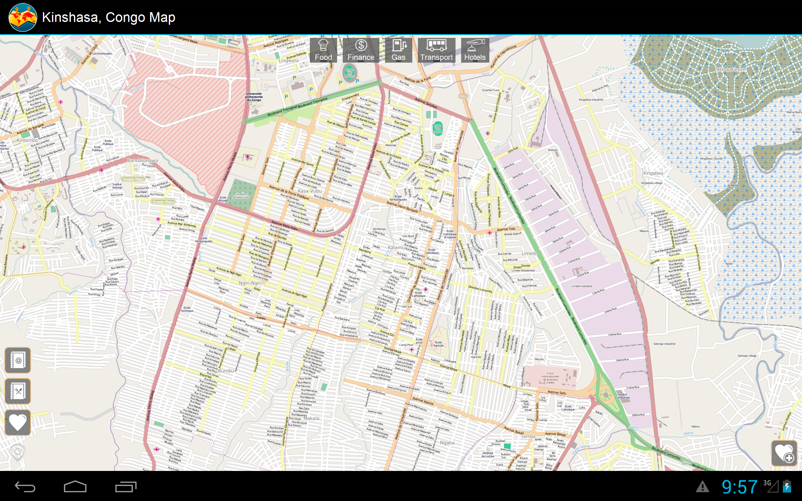 Kinshasa, Congo Offline Map: Mapping Services - App on Amazon Appstore