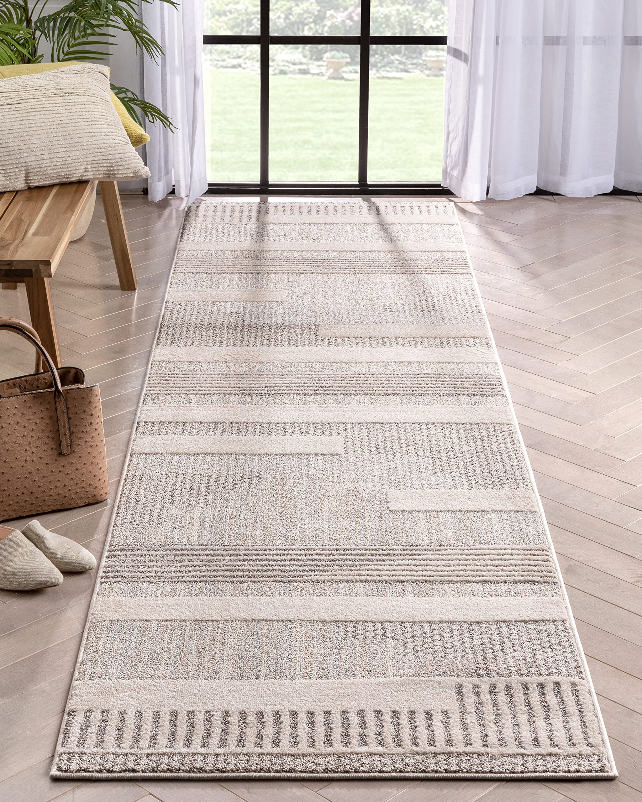 Well Woven Harlow Collection Briar Beige - Modern Tribal Minimalist ...