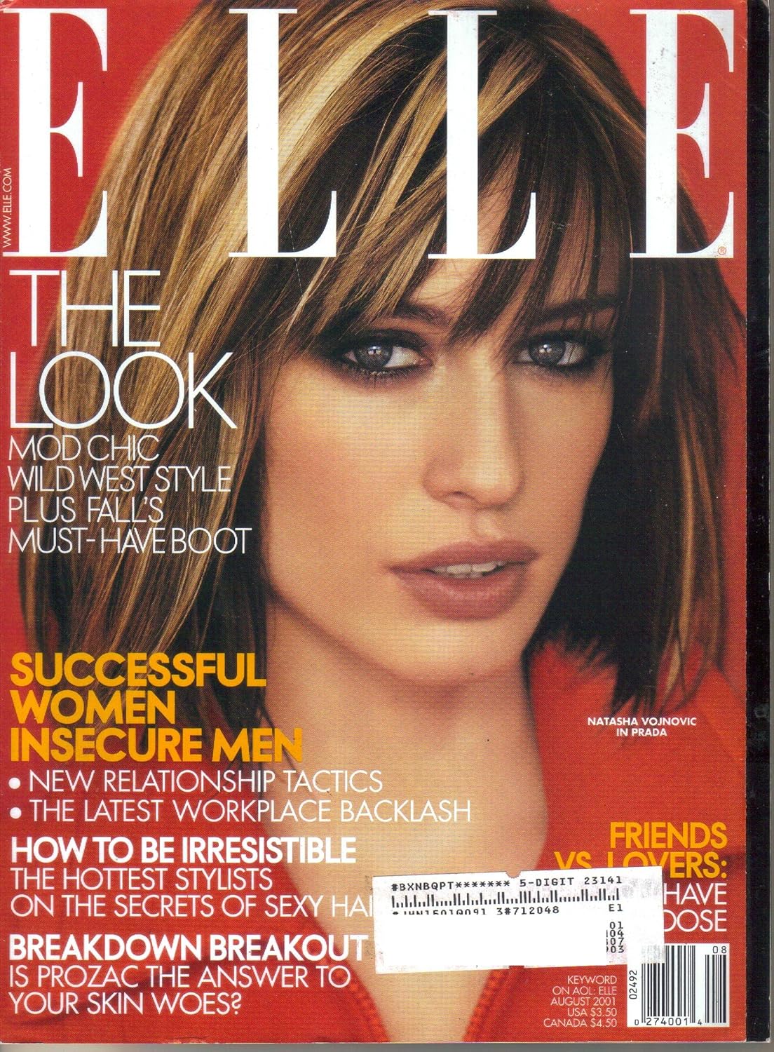 Elle Magazine, Vol. XVI, No. 12, No 192 (August, 2001): Patrick ...
