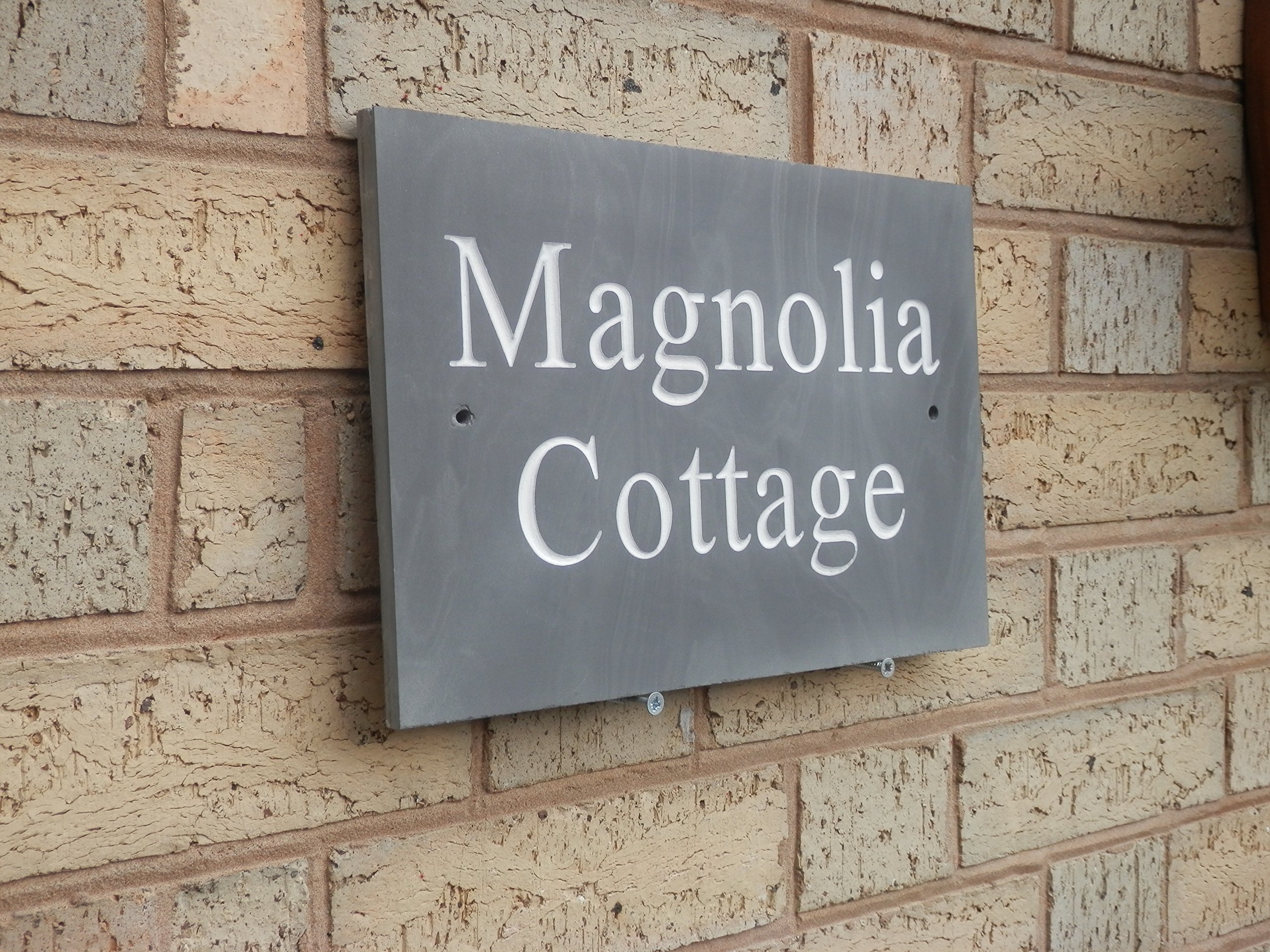 Slate House Number Plaque Engraved Slate House Sign Door Number Plaque ...