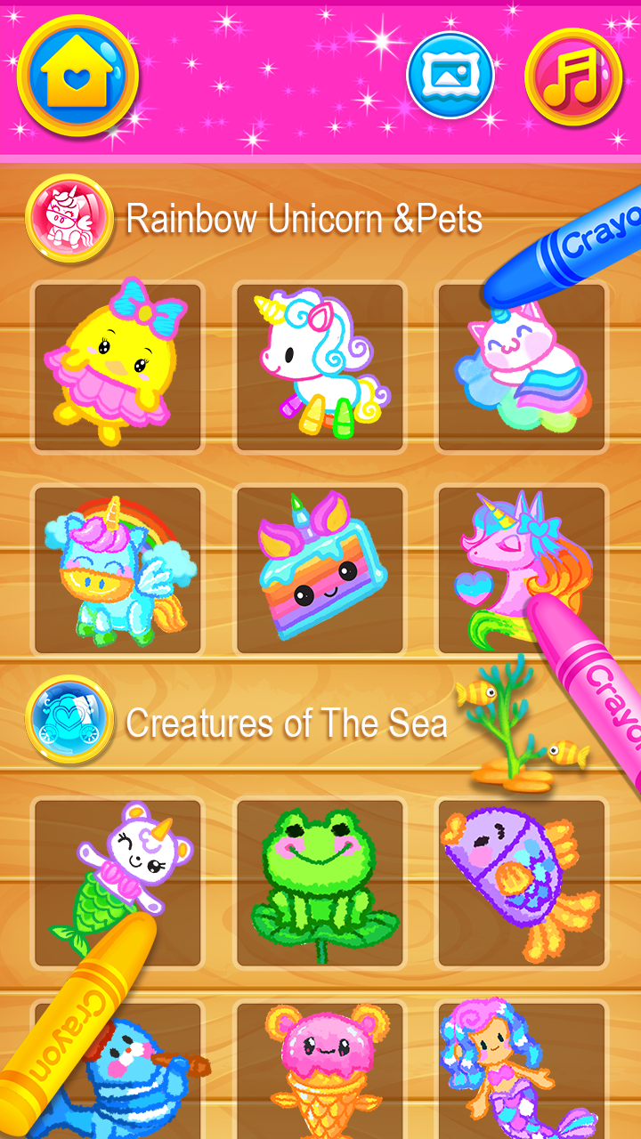 Easy Coloring Games - Color & Painting for Kids & Learning Drawing Book ...