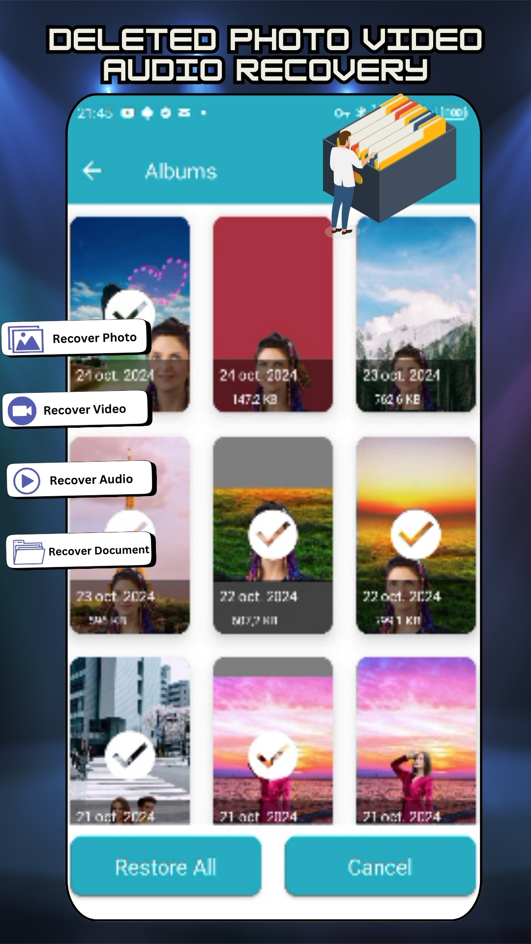 Deleted Files Recovery - Restore Photos Videos Audios And Documents ...