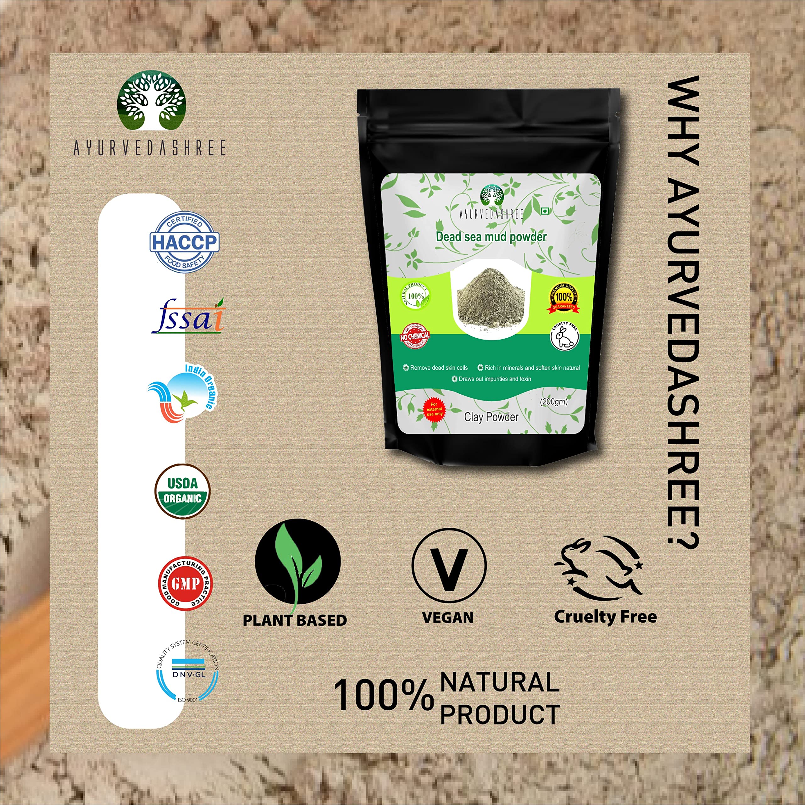 Snapklik.com : Dead Sea Mud 200 Gm Nourishes Exfoliates Softens ...