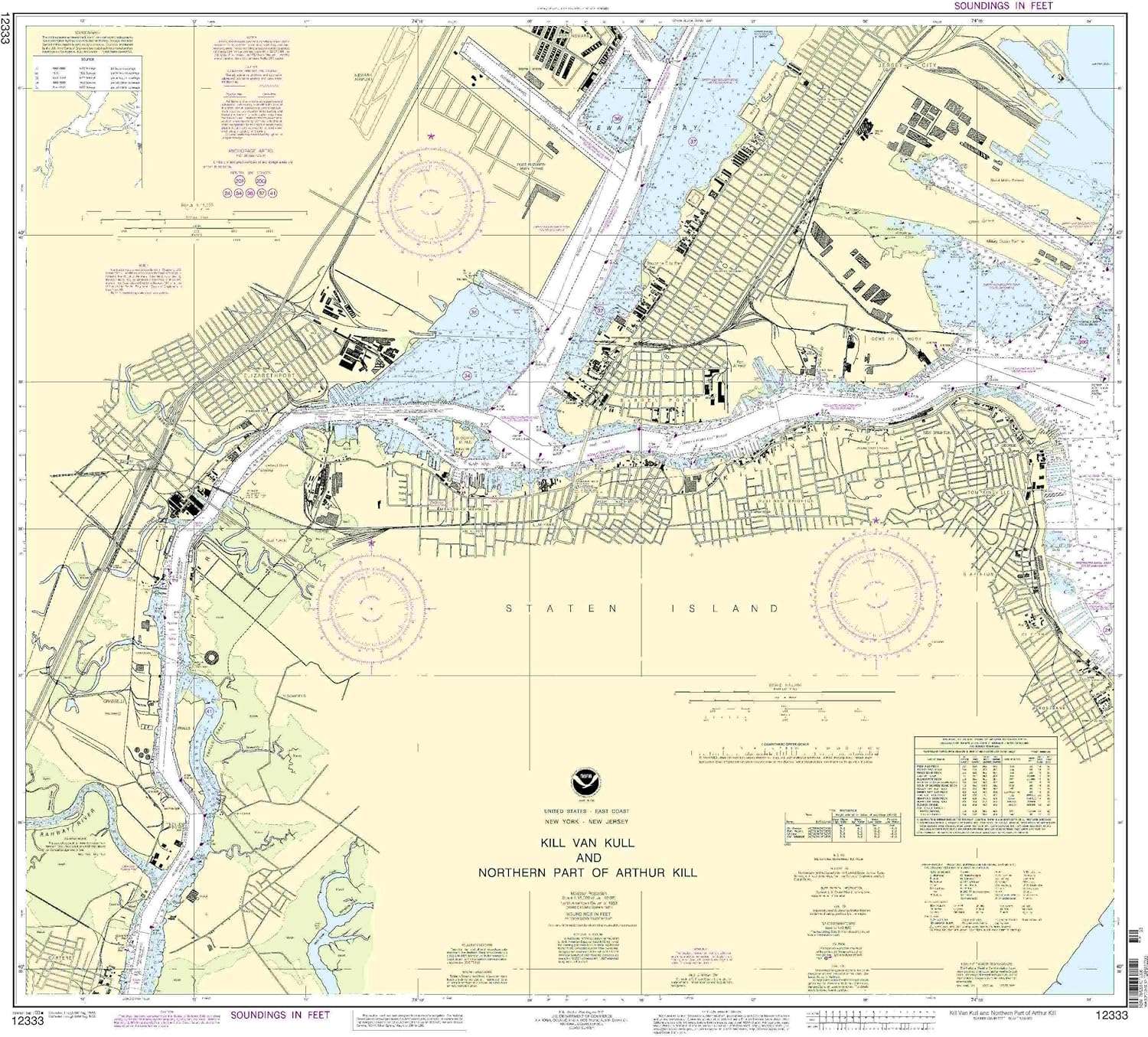 12333-Kill Van Kull and northern Arthur Kill, Charts & Maps - Amazon Canada