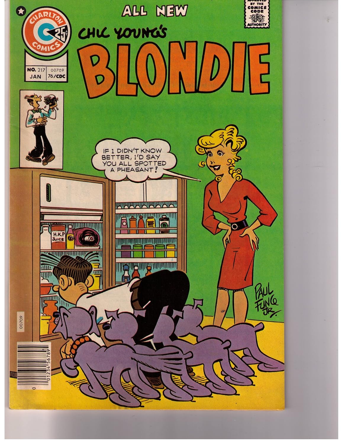 Chic Young's BLONDIE No. 217 Jan. 1976 (Quiet! Dagwood at Work!, Vol. 9 ...